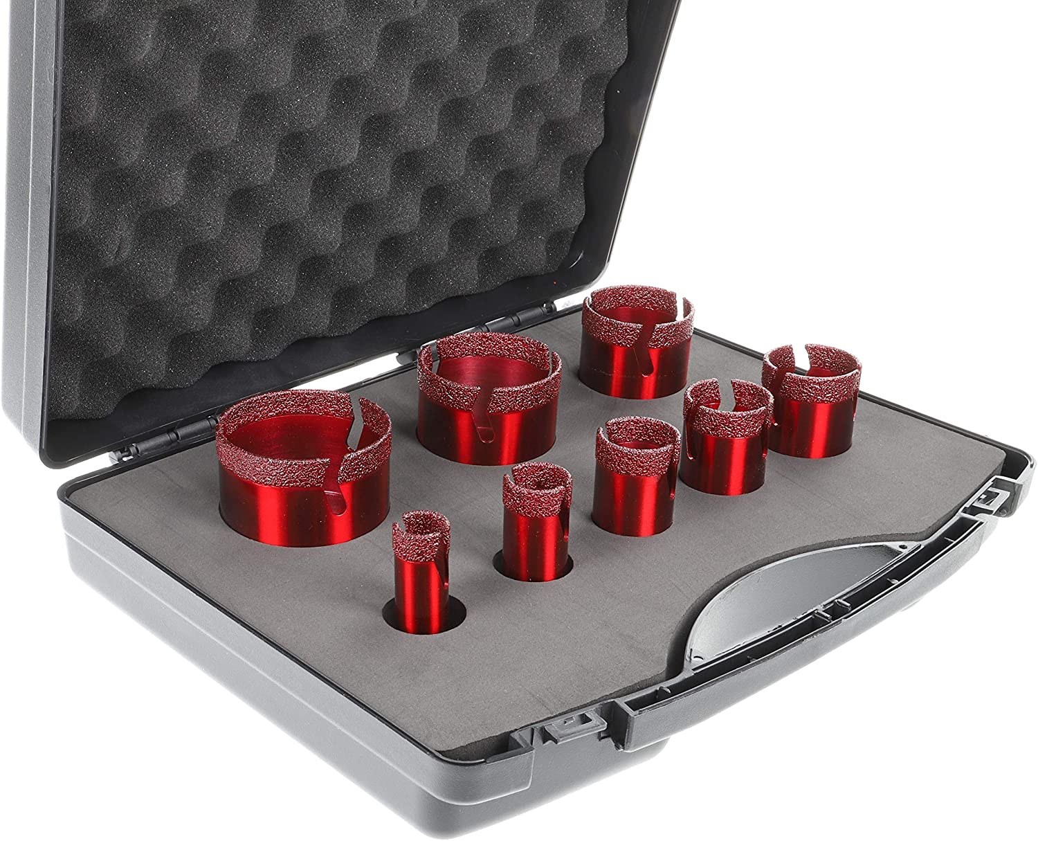 Prodiamant Fliesenbohrer Set in Koffer 20mm 25mm 32mm 35mm 40mm 50mm ...