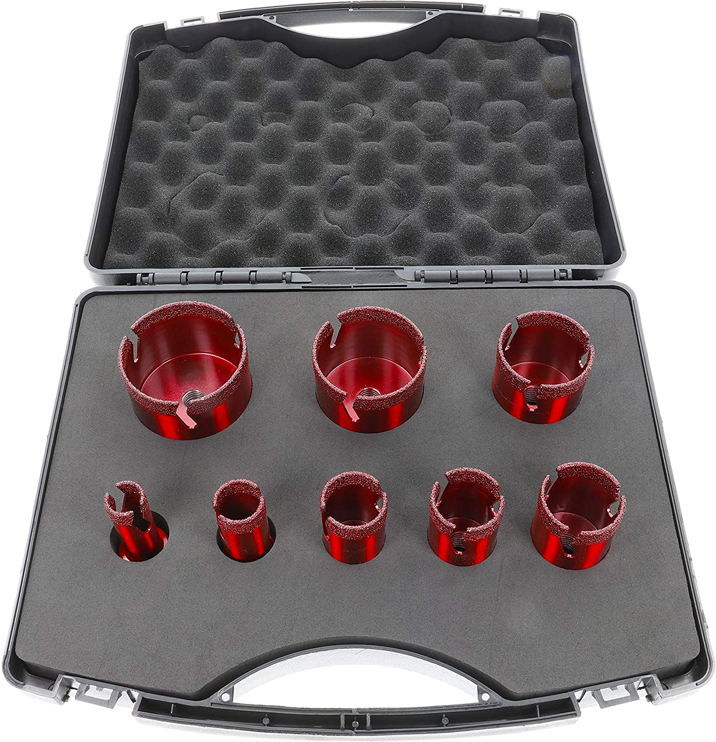 Prodiamant Fliesenbohrer Set in Koffer 20mm 25mm 32mm 35mm 40mm 50mm ...